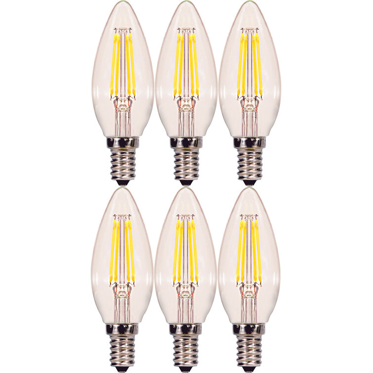 Satco 40 Watt Equivalent B11 E12/Candelabra Dimmable 2700K LED Bulb & Reviews - Wayfair Canada